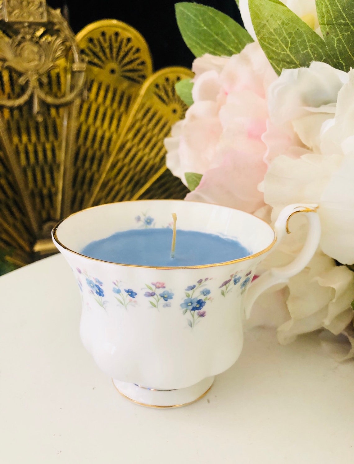 VINTAGE CUP CANDLE, Housewarming Gift, Home Decor, Gift for Her - Etsy