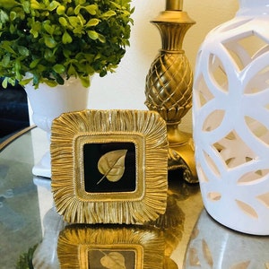 GOLD LEAF DECOR, Gold Fall Decor, Framed Leaf, Gold Frame, Gold ...