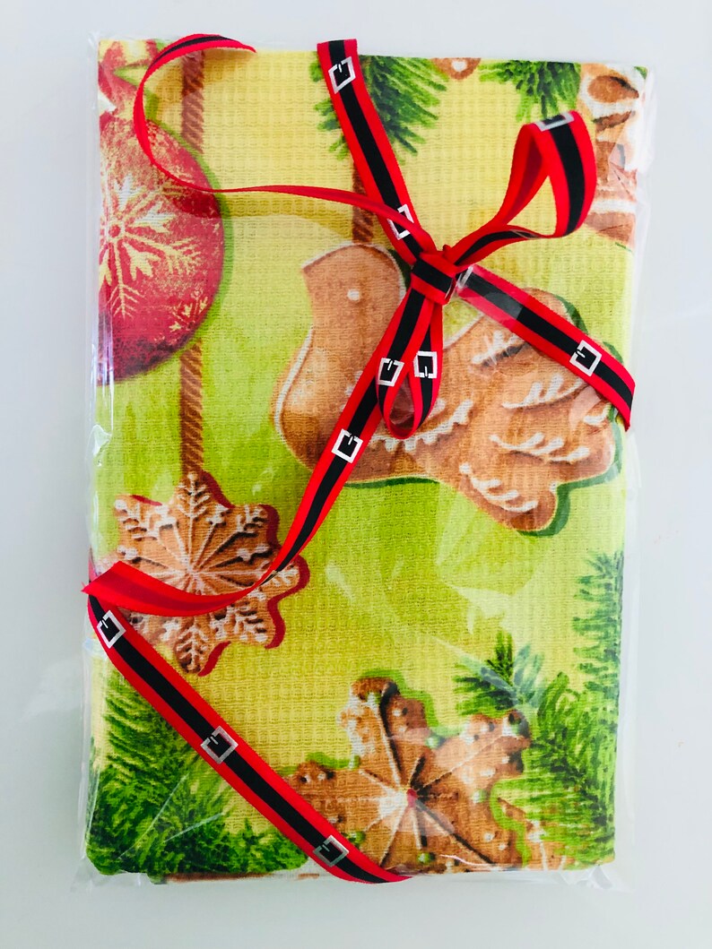 CHRISTMAS GINGERBREAD HOUSE Cotton Kitchen Dish Tea Towel - Etsy