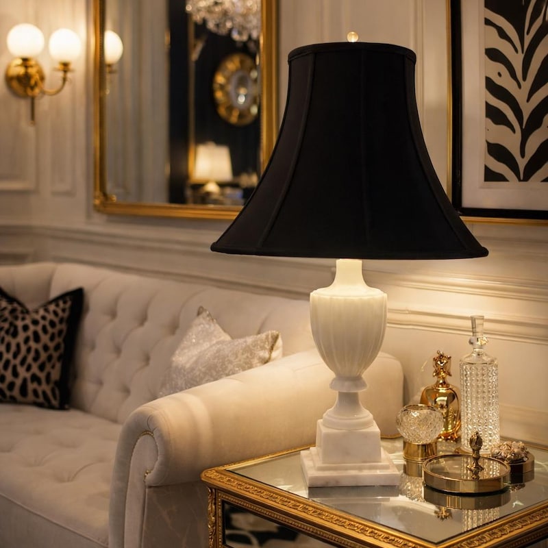 Marble & Alabaster Lamp - Etsy