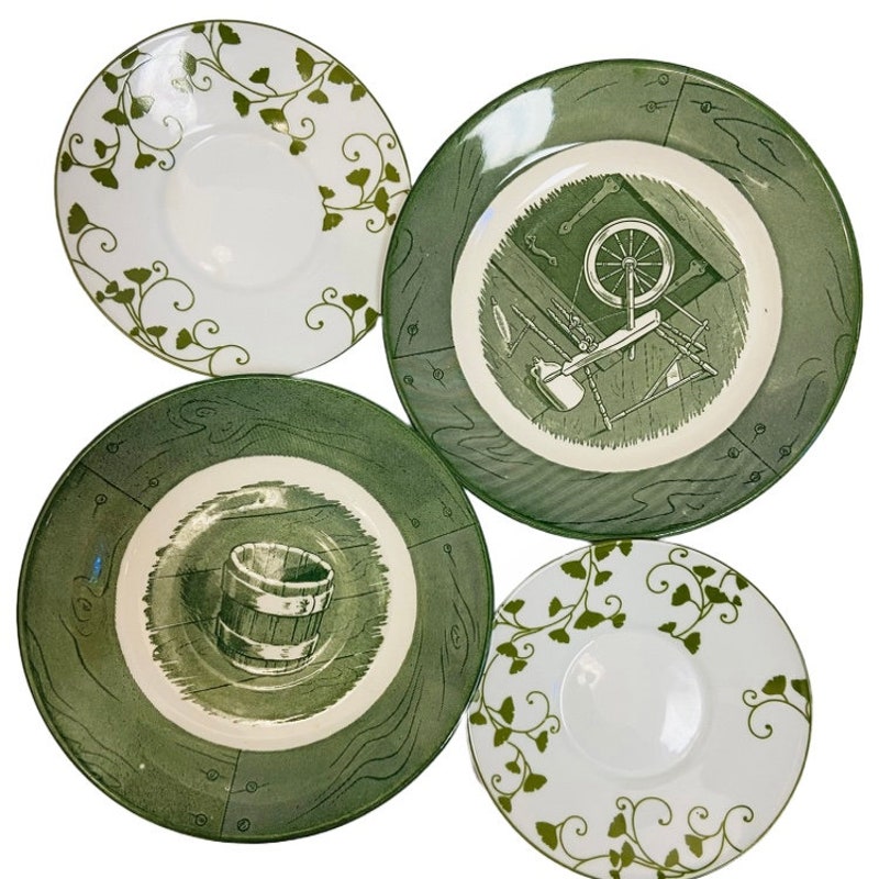 Green Transferware - Etsy