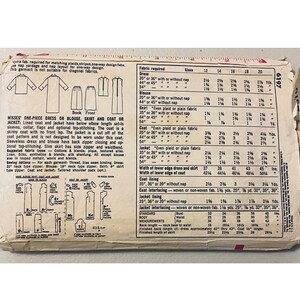 VINTAGE PATTERN, Retro DRESS, Blouse, Skirt, Coat , Jacket, Simplicity ...