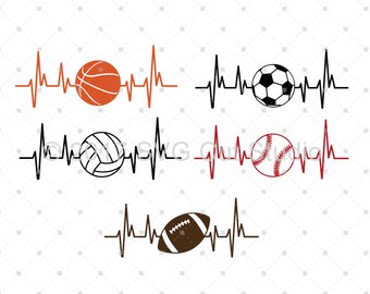 Heartbeat svg | Etsy