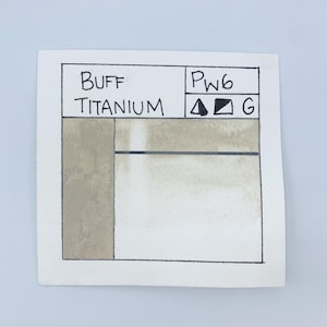 BUFF TITANIUM, Handmade Watercolor Paint, Individual Half Pan ...