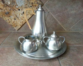 Pewter tea set | Etsy