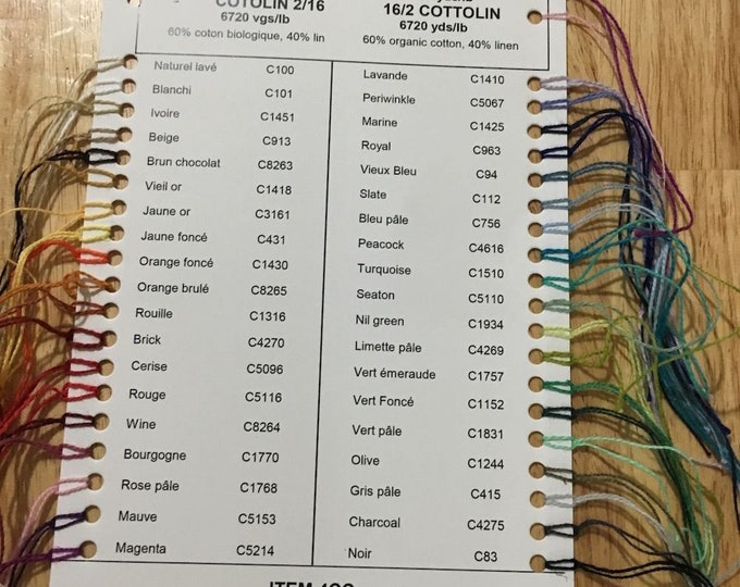 Color Cards - Yarns by Maurice Brassard - Etsy