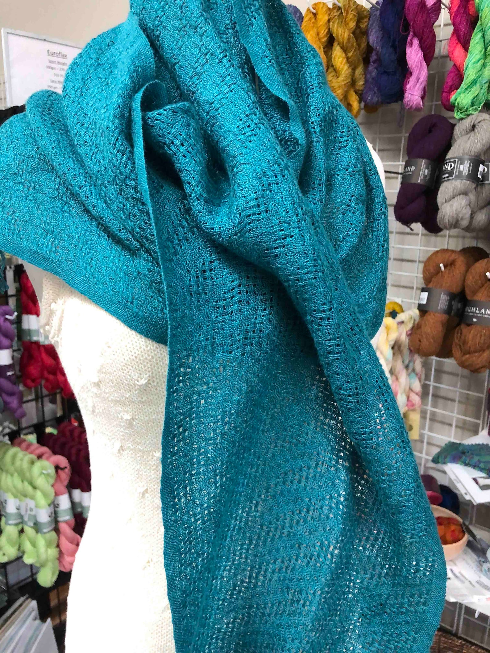 Huck Lace 8-shaft Weaving Pattern and Yarn Kit in Linen - Etsy