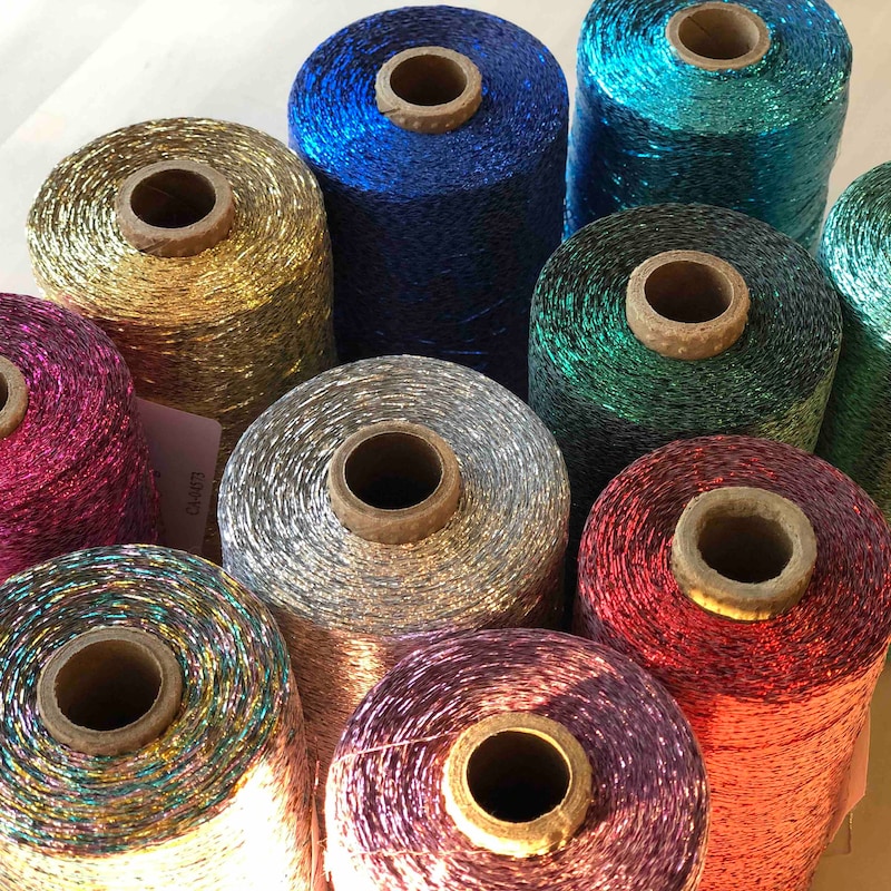 Metallic Yarn - Etsy