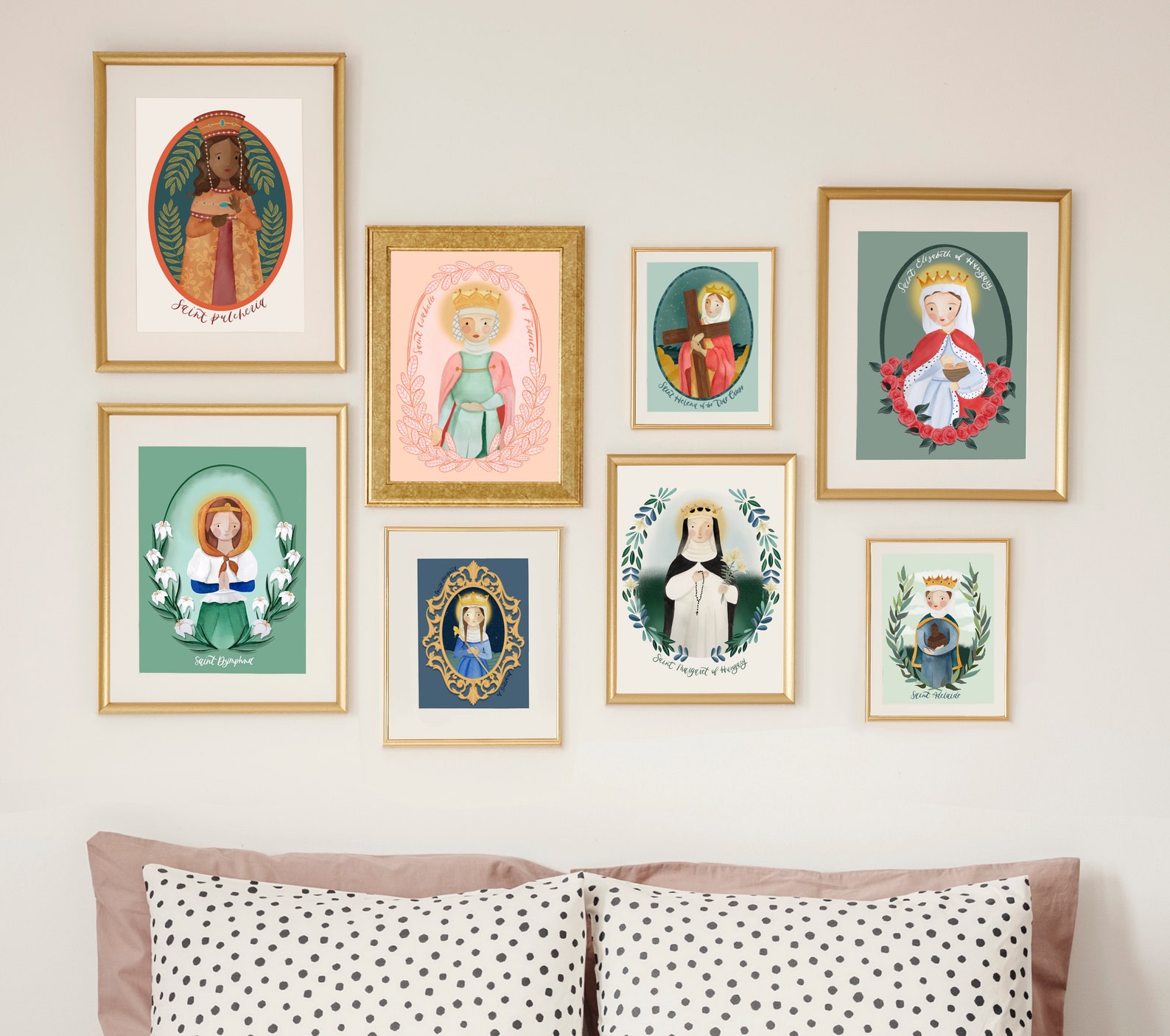 Digital Download Princess Saint Prints for Gallery Wall - Etsy