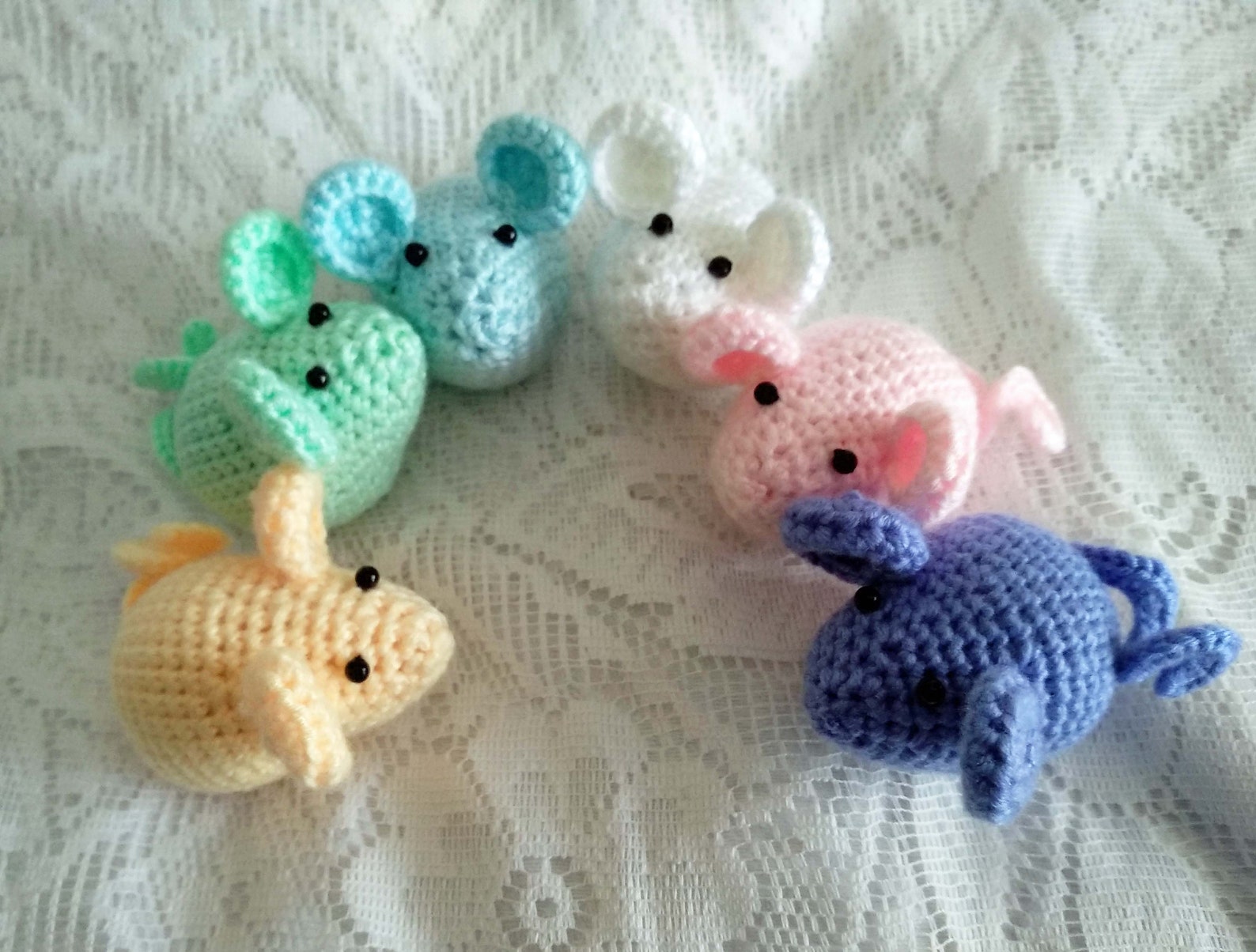 Mouse Mini Crochet Stuffed Animal Plushie Cute Miniature | Etsy