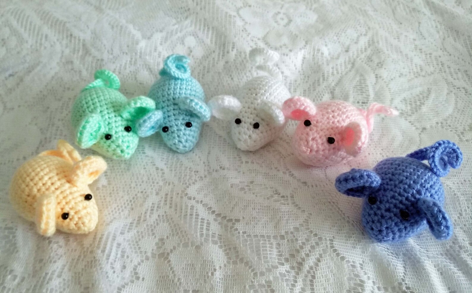 Mouse Mini Crochet Stuffed Animal Plushie Cute Miniature | Etsy