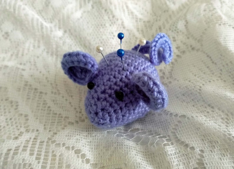 Toy Mouse Pin Cushion Crochet Animal Pincushion With Pins - Etsy