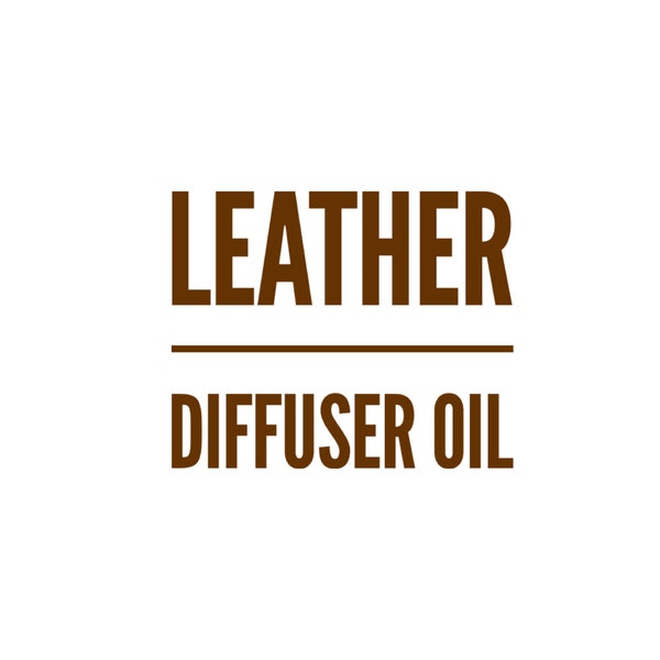 Leather Diffuser Oil - Etsy