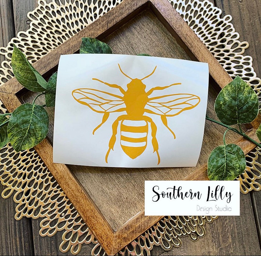 Bee Simple Vinyl Decal Weatherproof Car Decal Tumbler Sticker for Bee ...