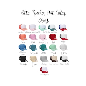 Preppy Bold Block Initials Monogram Otto Trucker Hat - Etsy