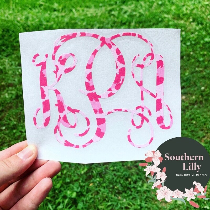 Initials Decal - Etsy
