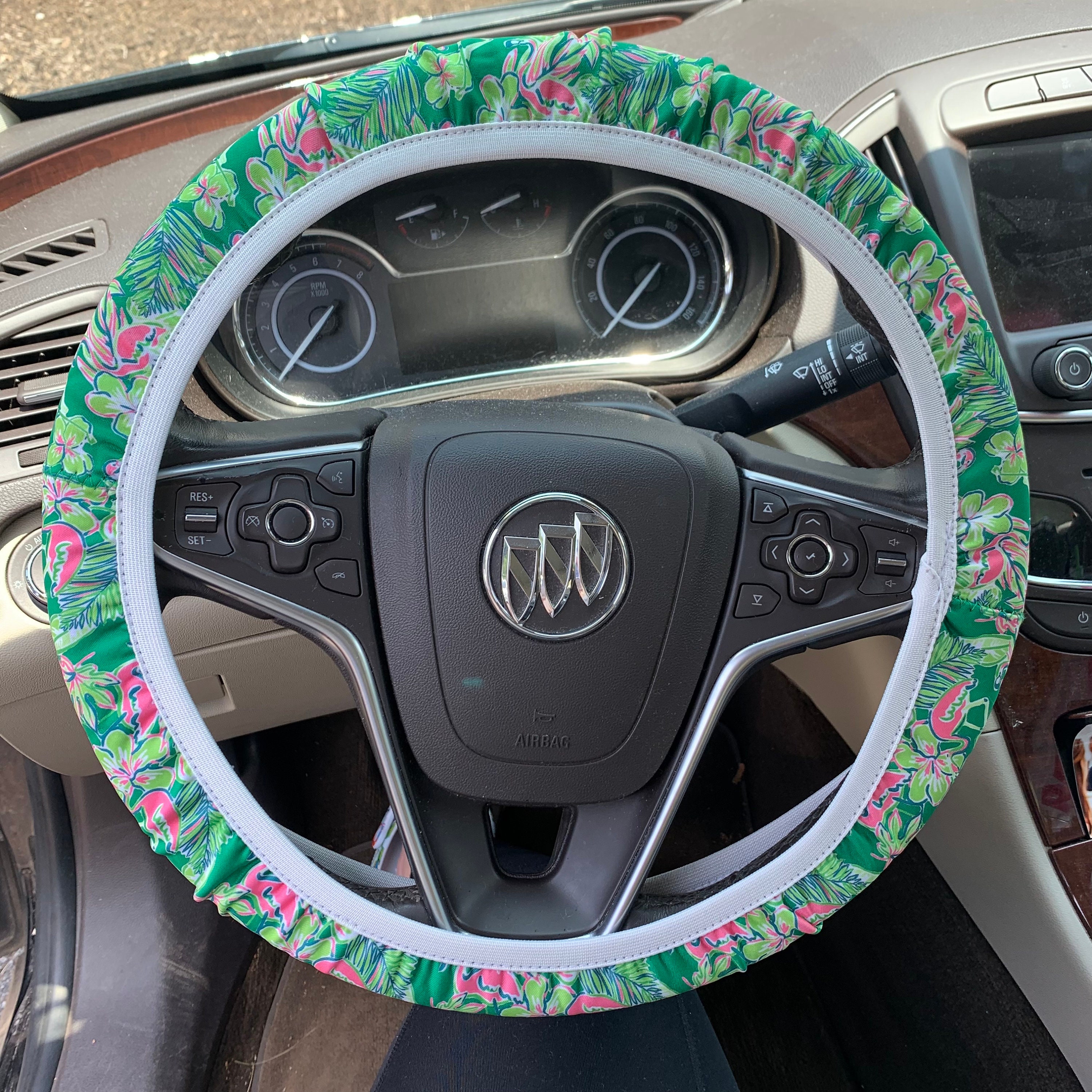 Flamingo steering wheel cover Etsy
