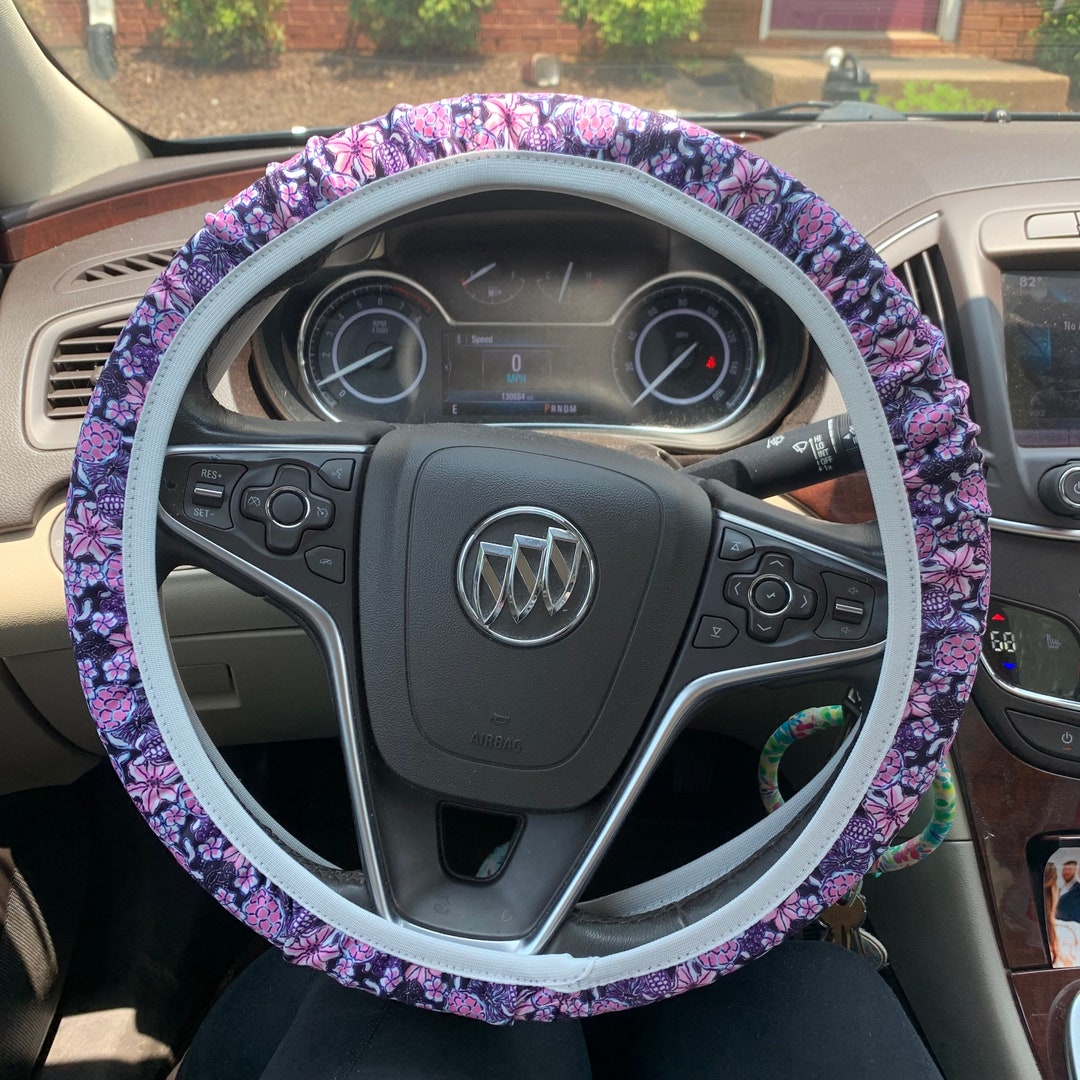 Turtle Preppy Print Purple Steering Wheel Cover Gift for Friend - Etsy