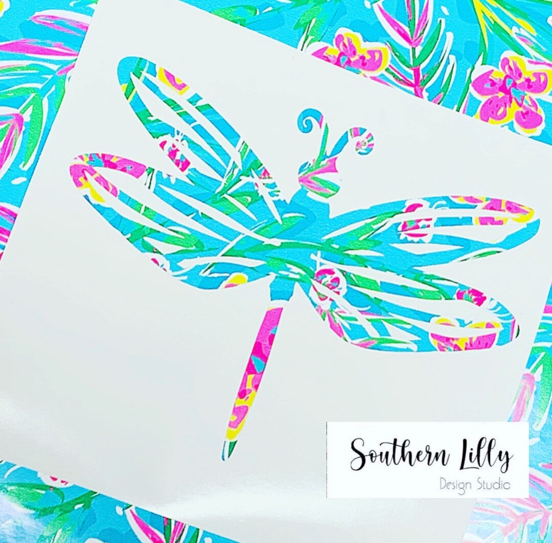 Dragonfly Nature Colorful Vinyl Decal for Car or Cup - Etsy