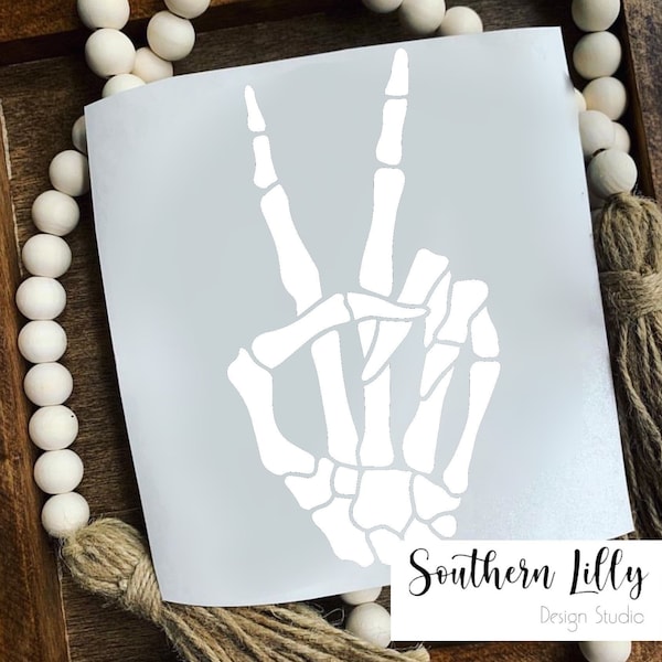 Skeleton Hand Decal - Etsy