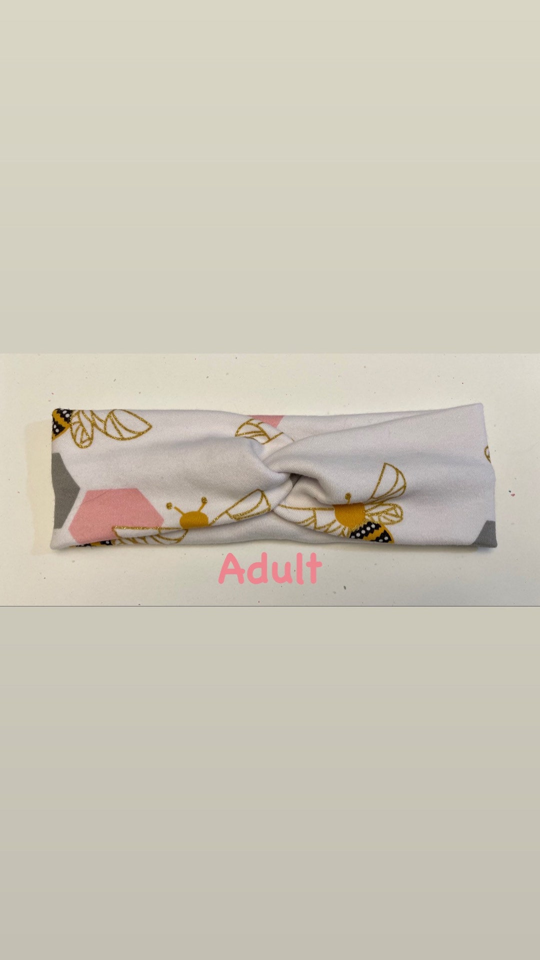 Adult Queen Bee Print Twisted Headband - Etsy