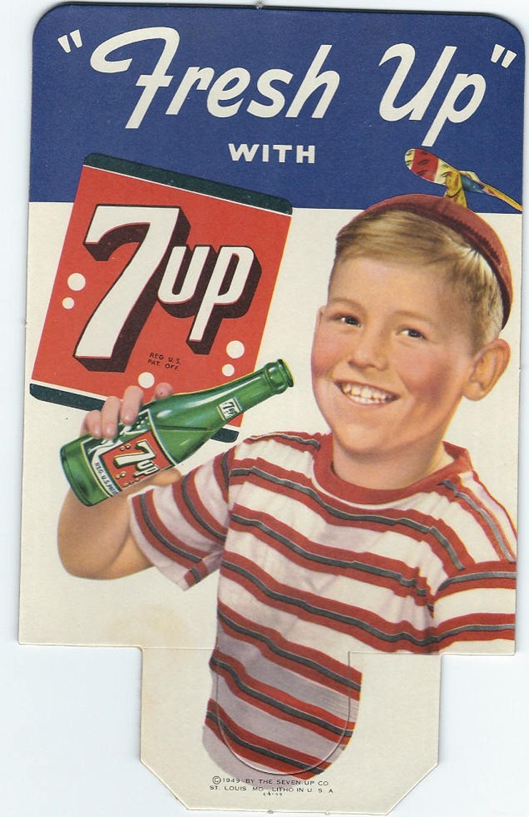 FRESH UP WITH 7-up 1949 7-up Unused Bottle Topper - Etsy