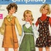 Vintage 1969 Simplicity Sewing Pattern 8410 Jumper Dress Size 13 Junior ...