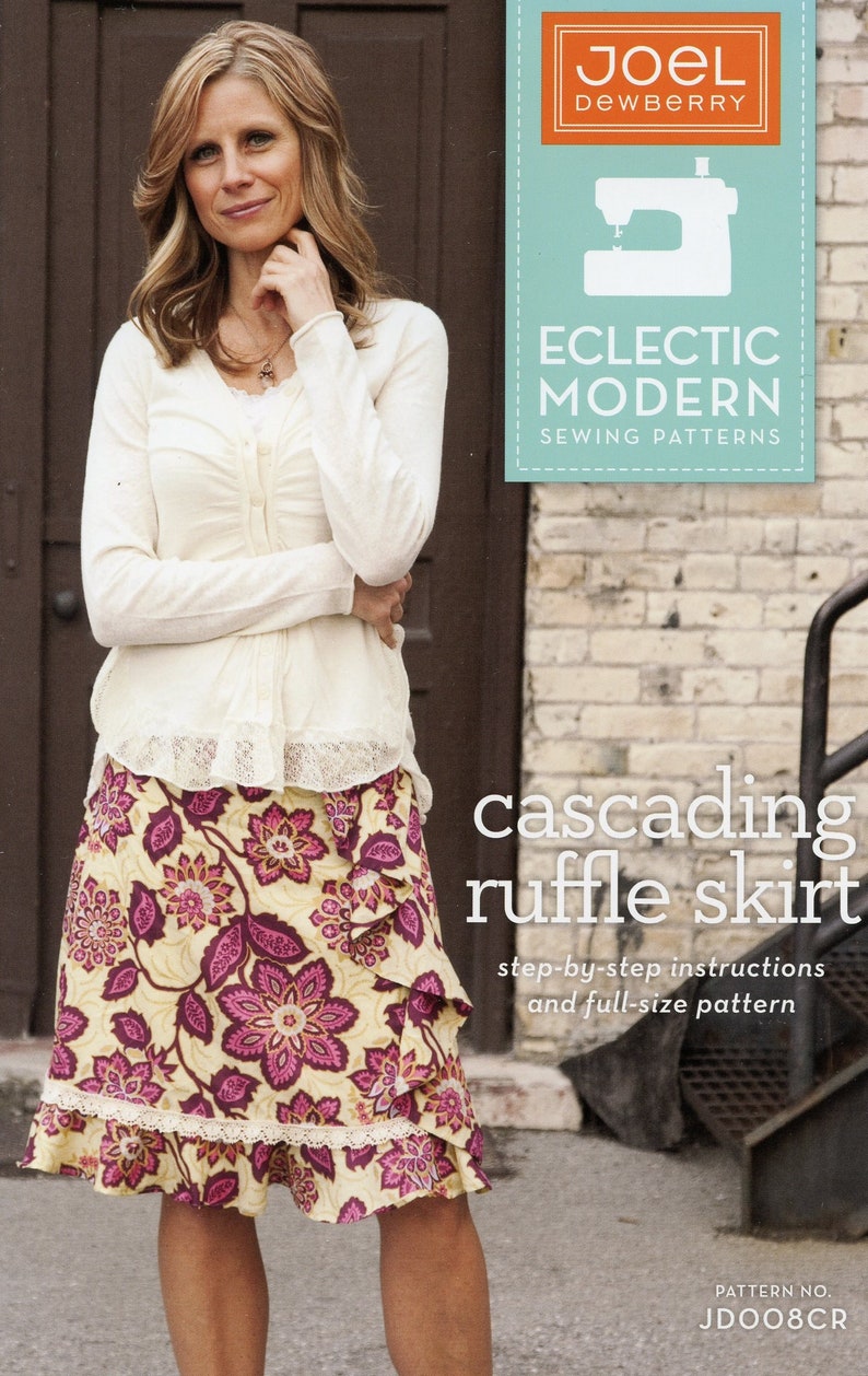 Cascading Ruffle Skirt Sewing Patterns by Eclectic Modern Joel Dewberry ...