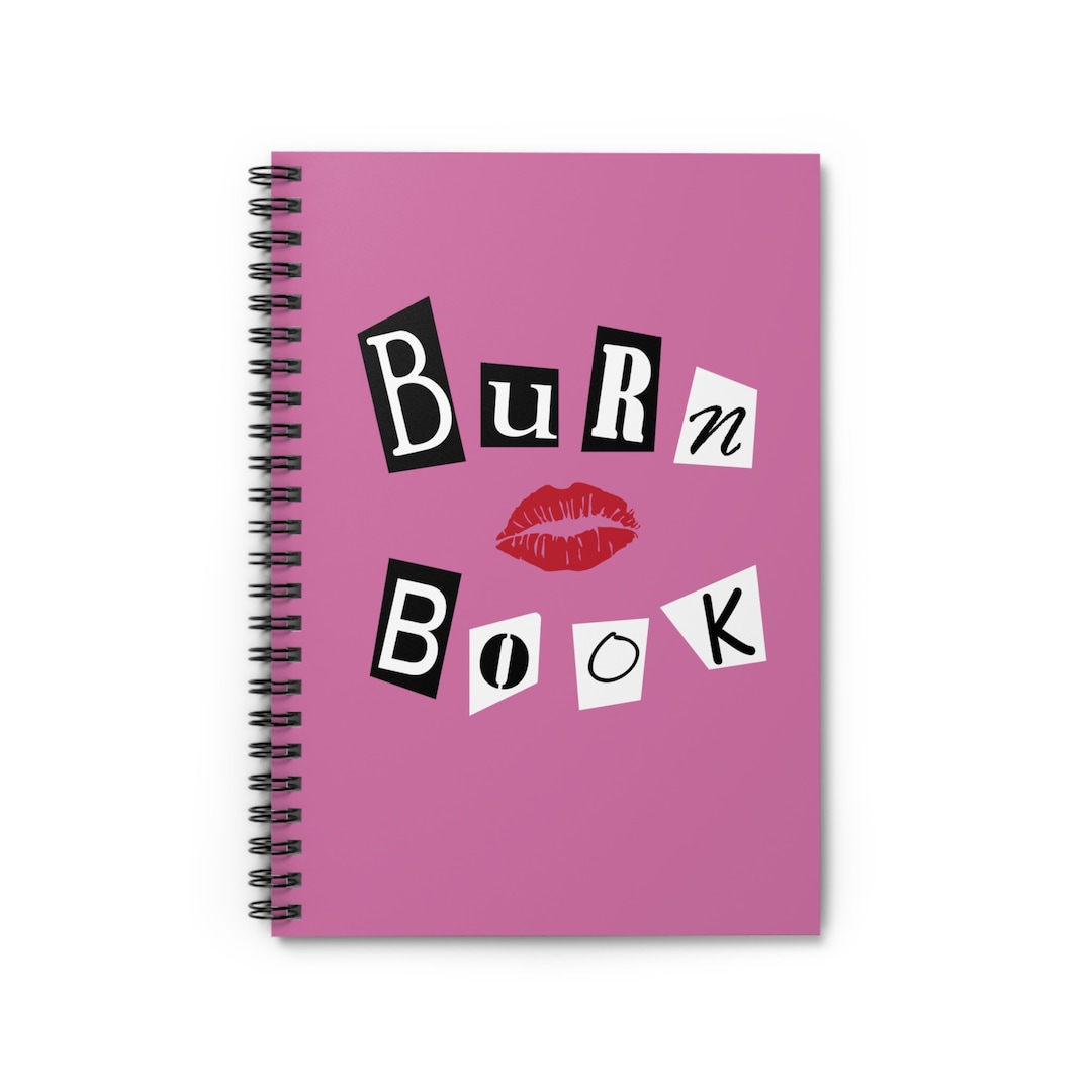 Burn Book Mean Girls Spiral Notebook Ruled Line 6 X 8 - Etsy UK