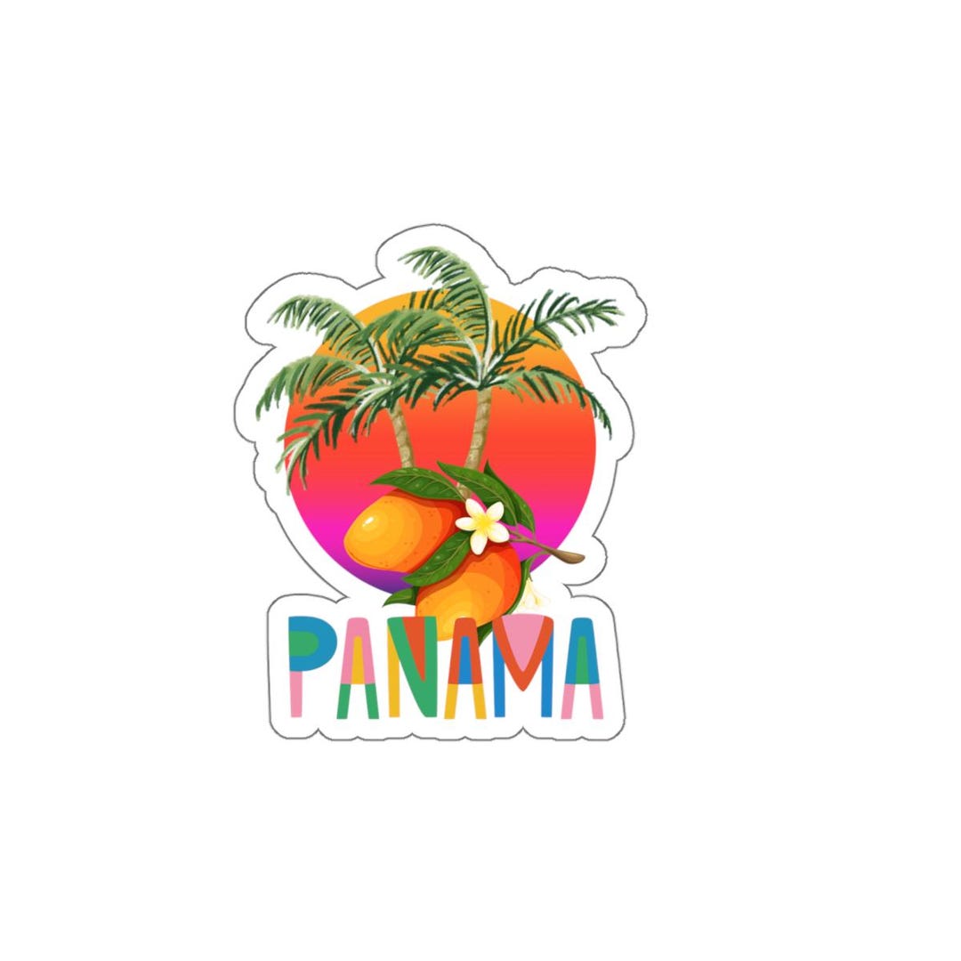 Tropical Panama Die-cut Stickers for Travel Lovers, Fun Decor, Beach ...