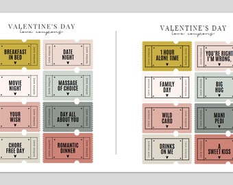 Printable Valentines Day Coupons - Etsy