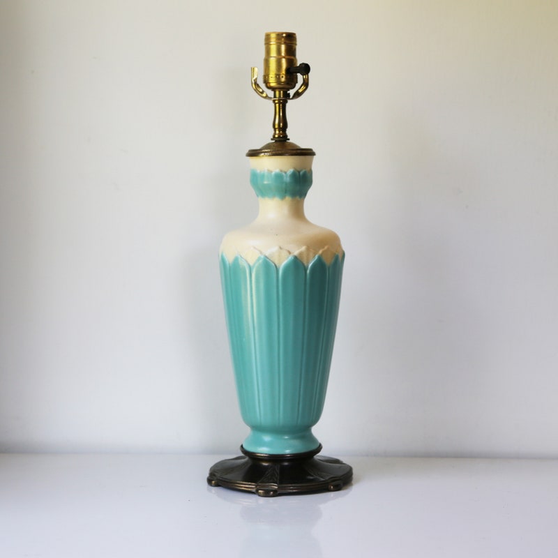 Turquoise Table Lamp - Etsy