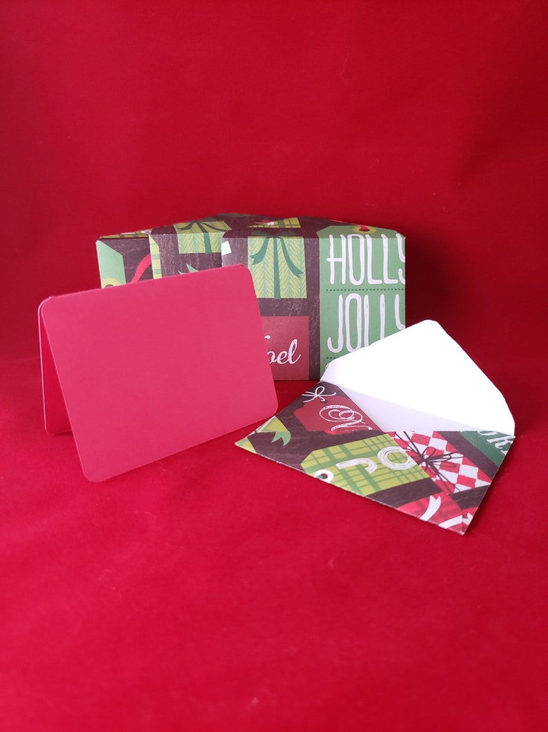 Assorted Mini Christmas Cards / Blank Cards / Christmas Pattern ...