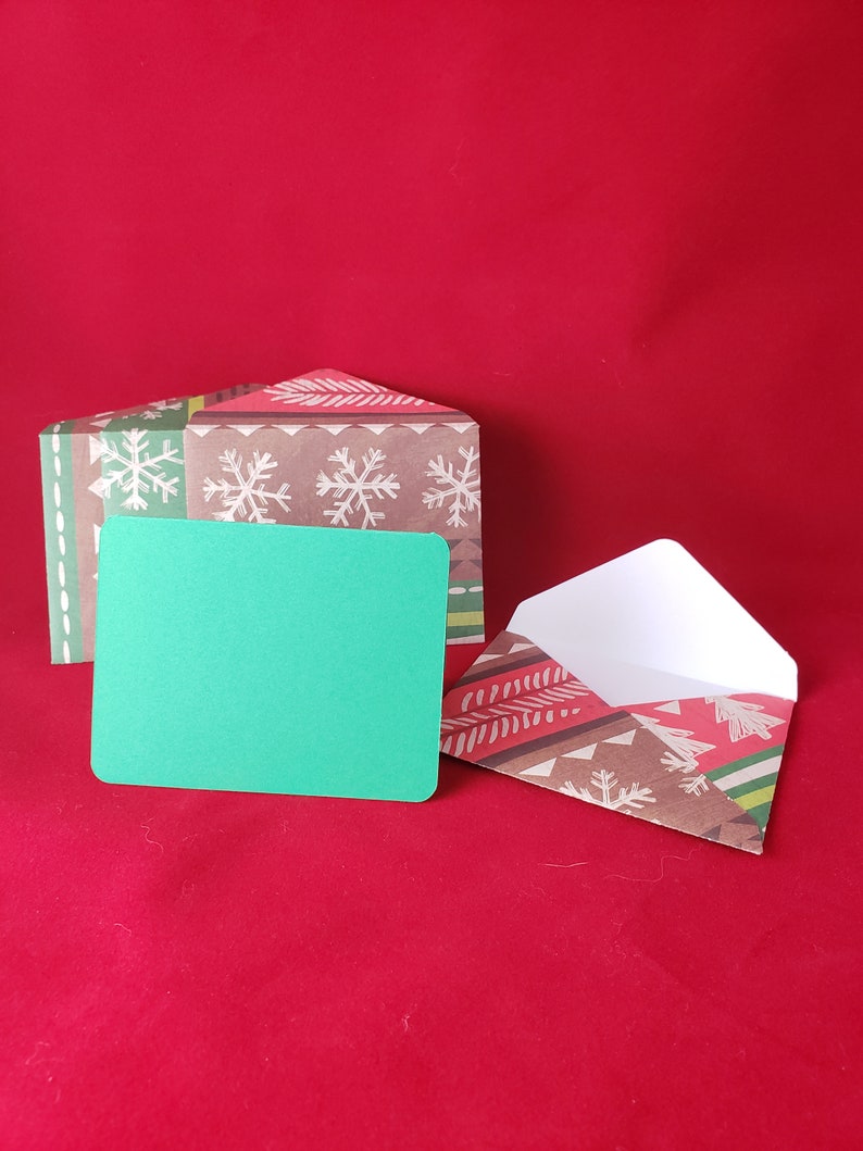Assorted Mini Christmas Cards / Blank Cards / Christmas Pattern ...