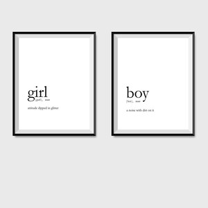 Dictionary Art, Girl Definition, Definition Print, Baby Shower Gift ...