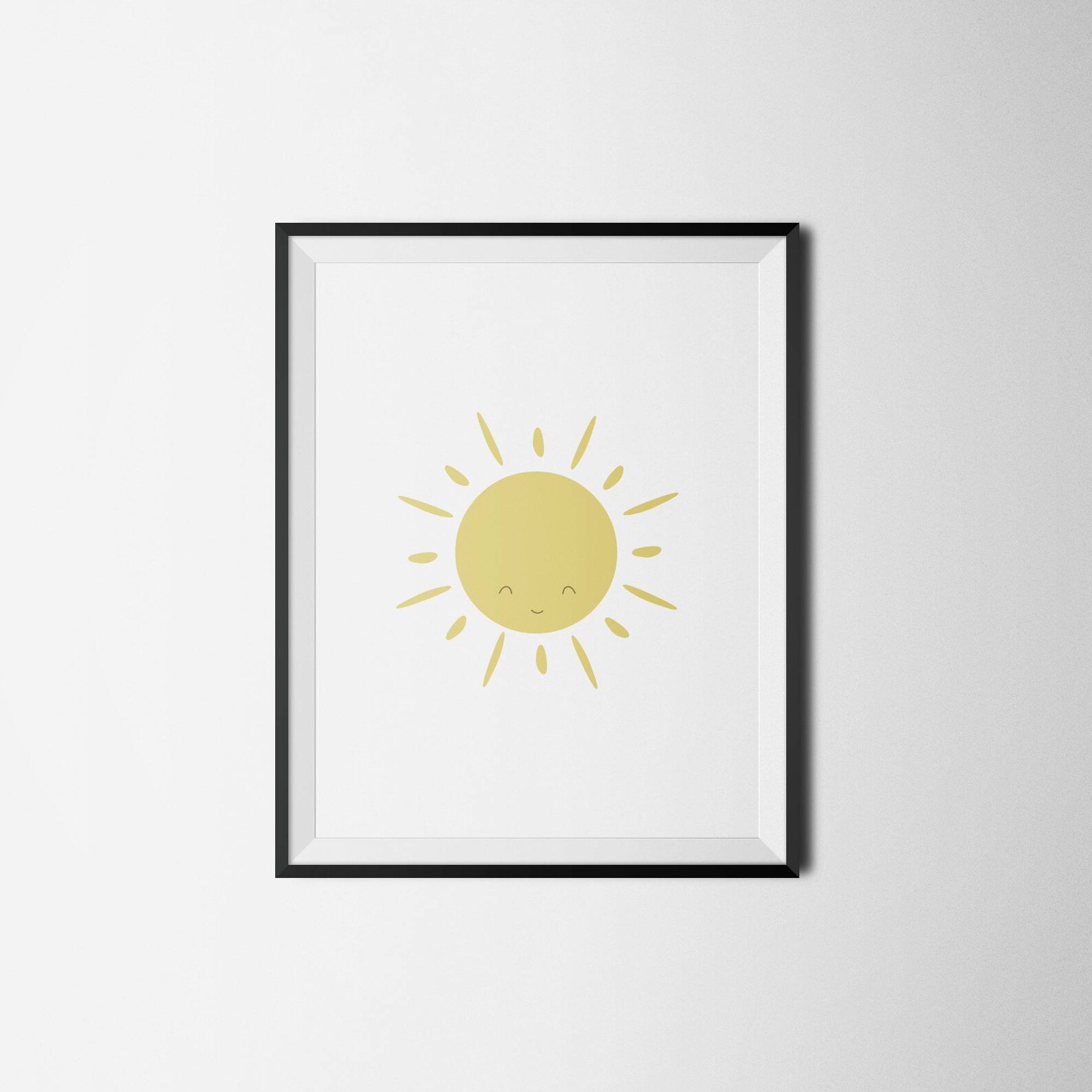 Sunshine Printable Nursery Wall Art Happy Decor Kids Room - Etsy