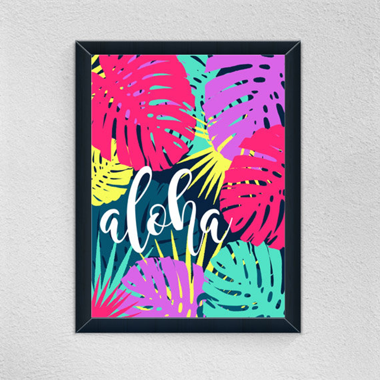 Tropical Aloha Print, Tropical Art, Aloha Print, Hawaii Print, Tropical ...