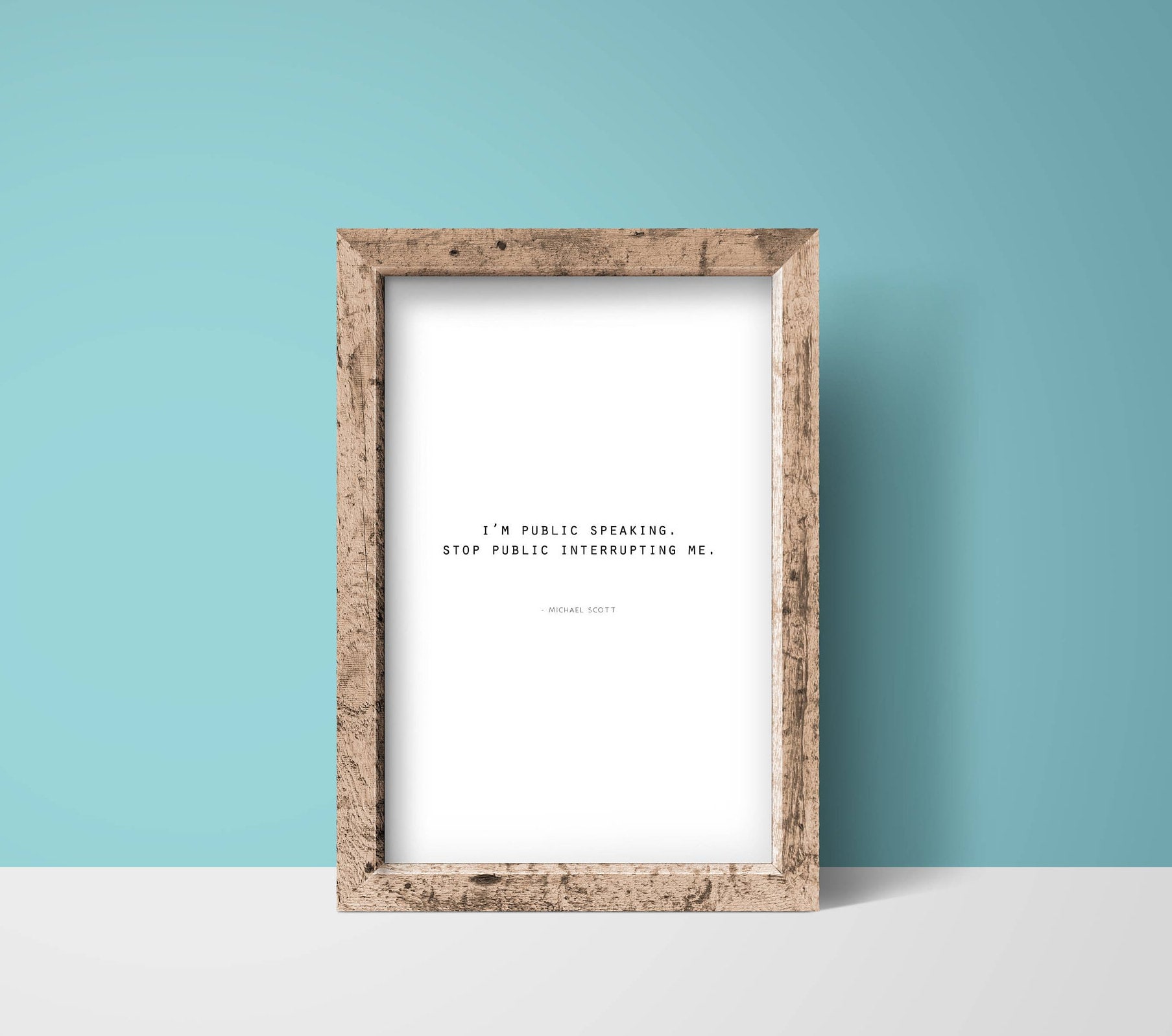 I'm Public Speaking, the Office TV Show Printable, Office Art, Funny ...