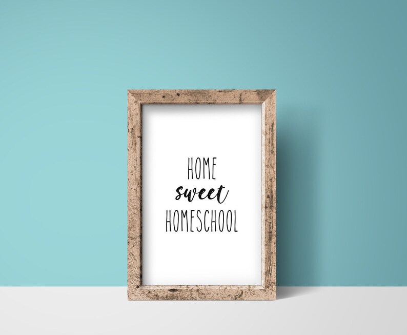 Homeschool Decor Home Sweet Homeschool Home School Wall Art - Etsy