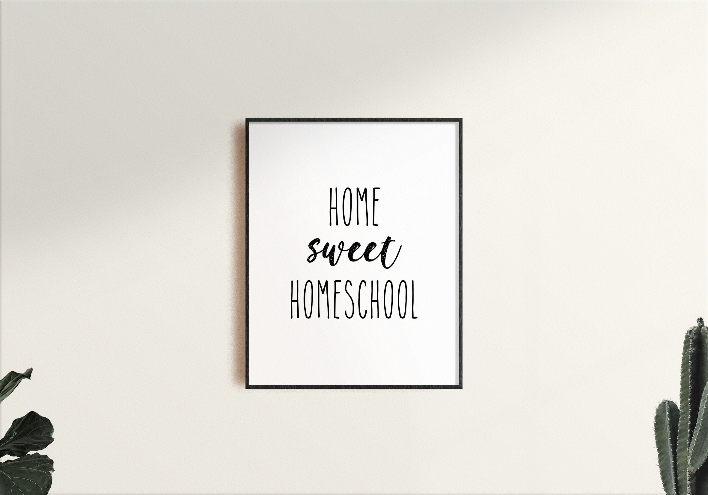 Homeschool Decor, Home Sweet Homeschool, Home School Wall Art ...