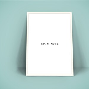 The Office TV Show Print, Spin Move, Dwight Schrute Quote, the Office ...