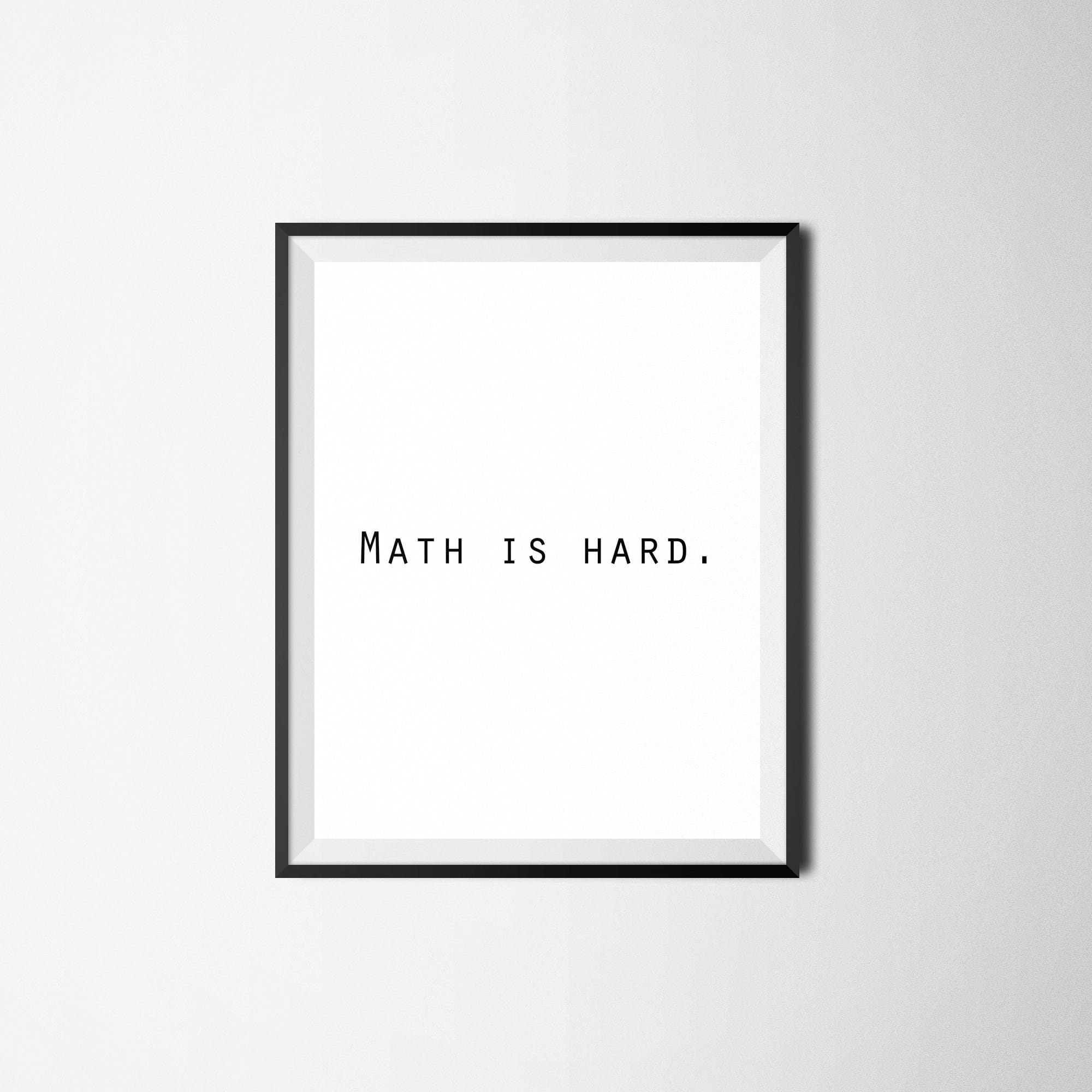 The Office TV Show Quote Math is Hard Digital Print - Etsy