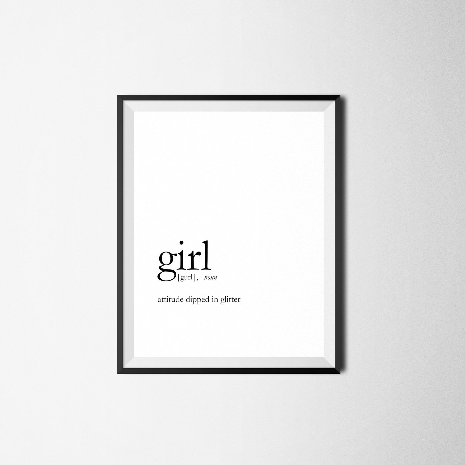 Dictionary Art Girl Definition Definition Print Baby Shower | Etsy