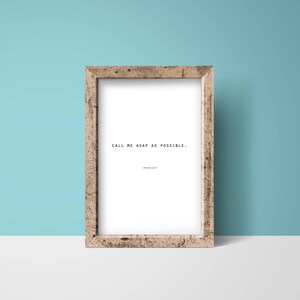 Call Me ASAP as Possible, the Office TV Show Printable, Office Wall Art ...