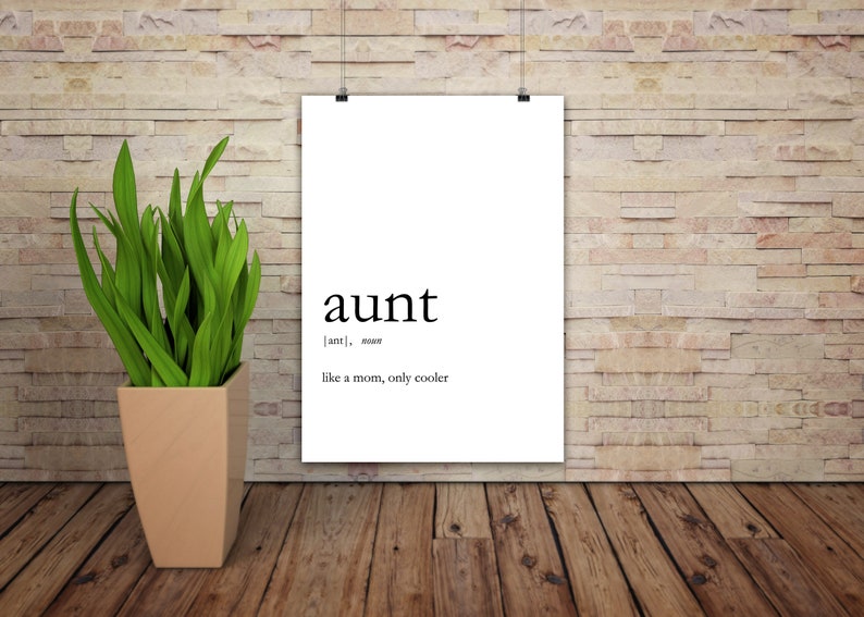 Dictionary Art, Aunt Definition, Mother's Day Gift, Aunt Gift, Aunt ...