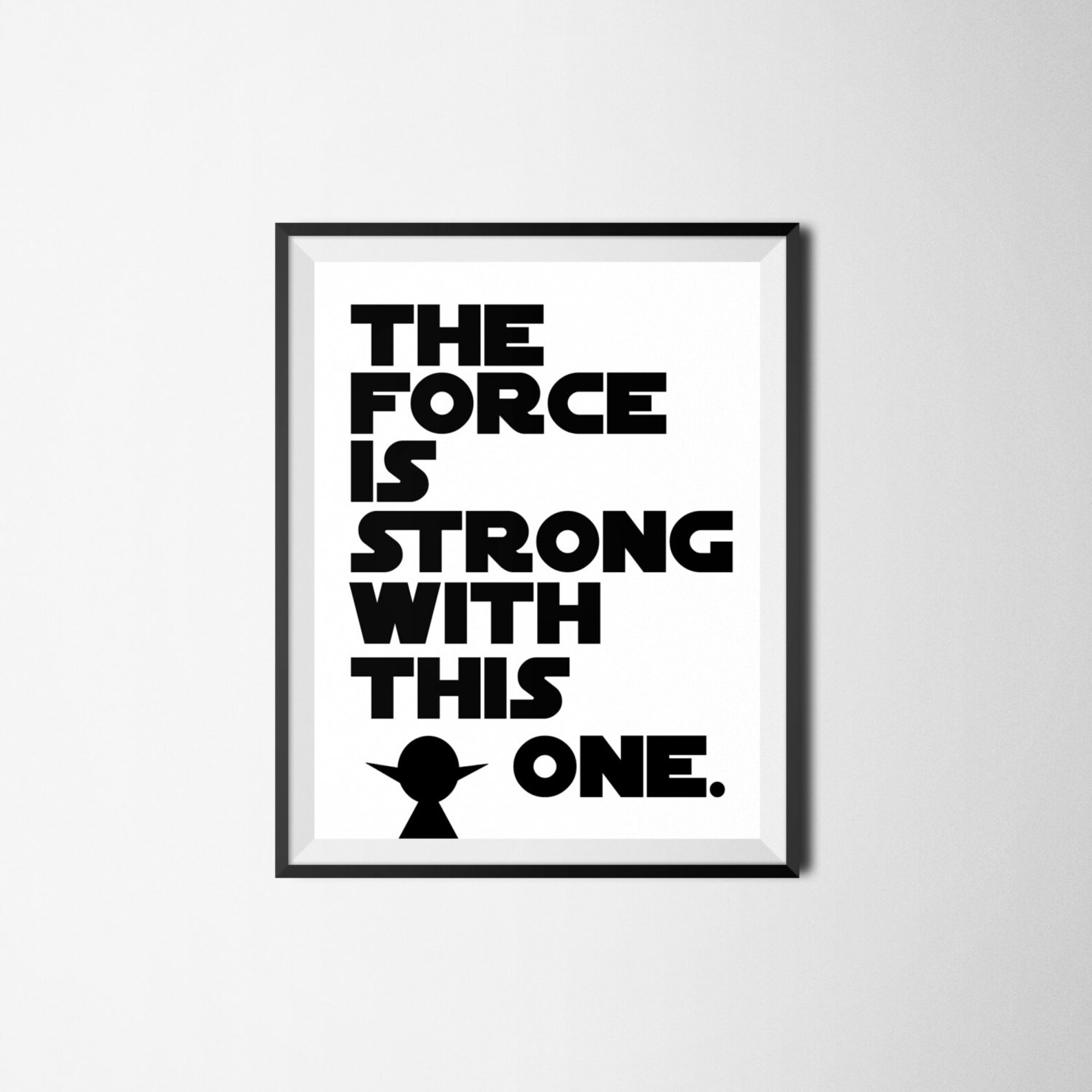 The Force Is Strong With This One Star Wars Printable Star | Etsy