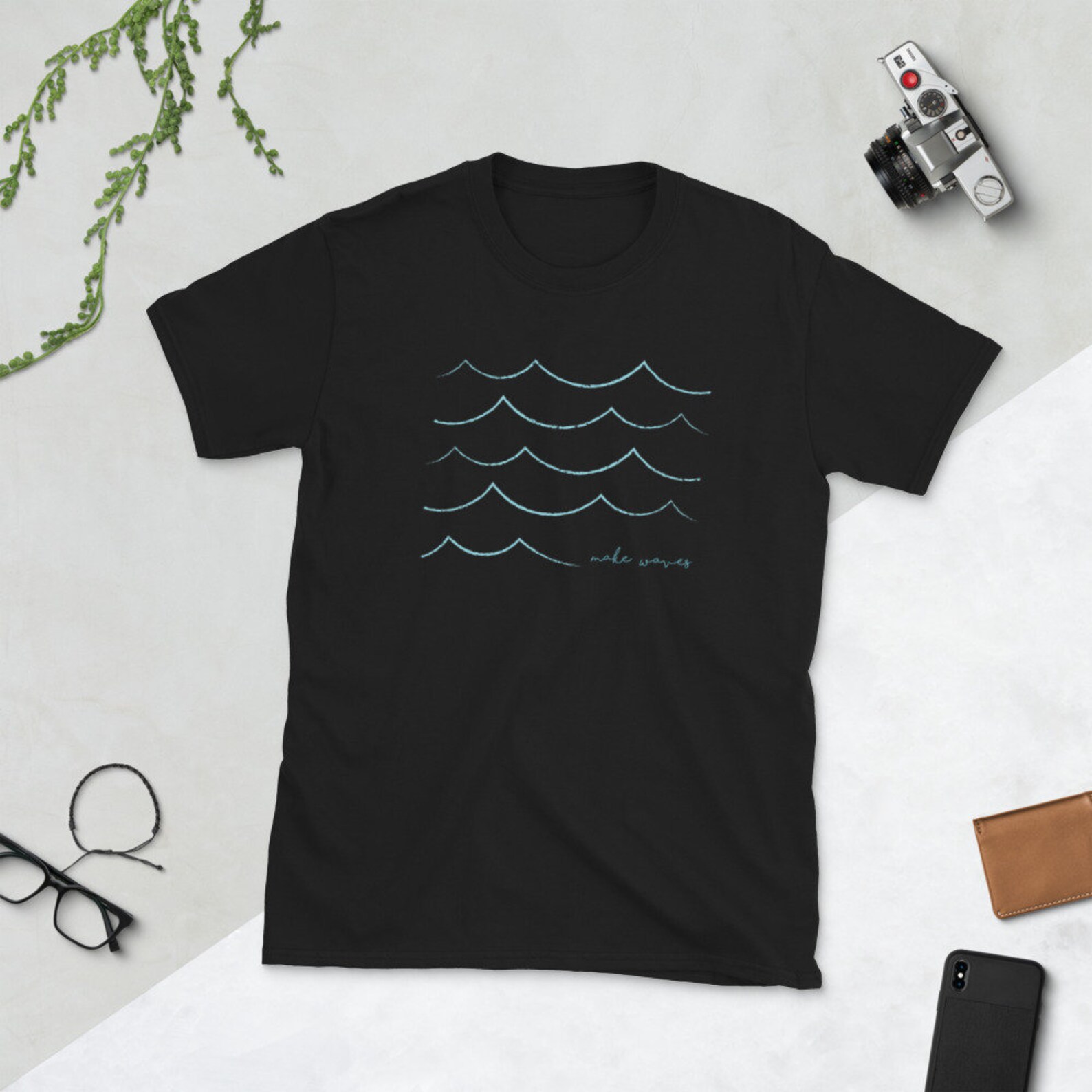Waves Shirt, Make Waves, Unisex T-shirt, Beach Shirt, Lake Shirt, Ocean ...