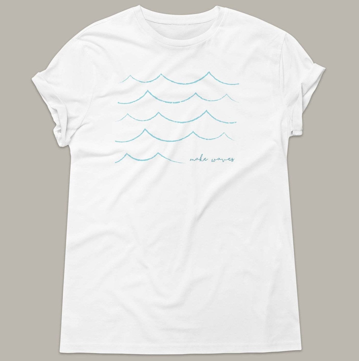 Waves Shirt, Make Waves, Unisex T-shirt, Beach Shirt, Lake Shirt, Ocean ...