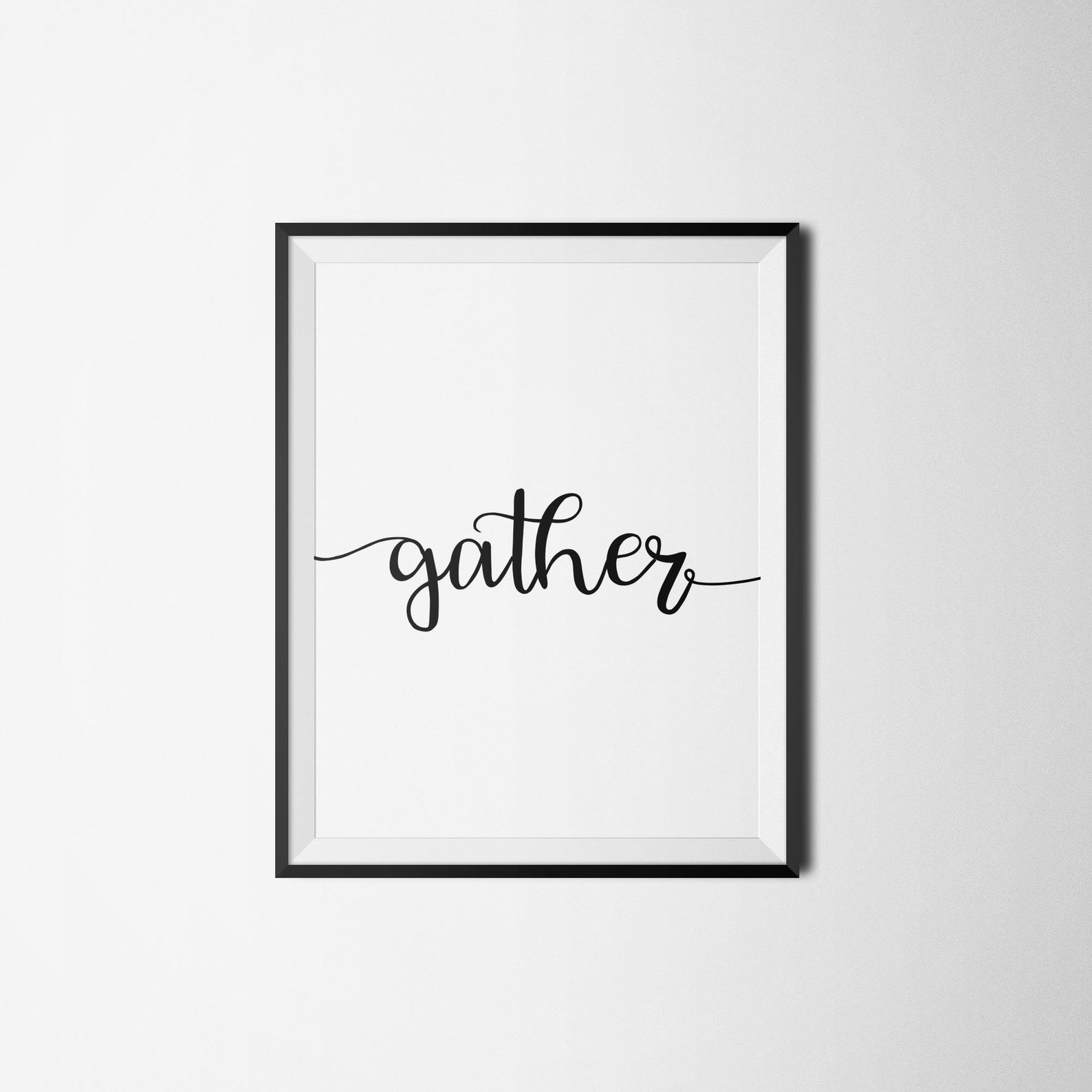 Gather Printable, Instant Download, Fall Decor, Thanksgiving Print ...