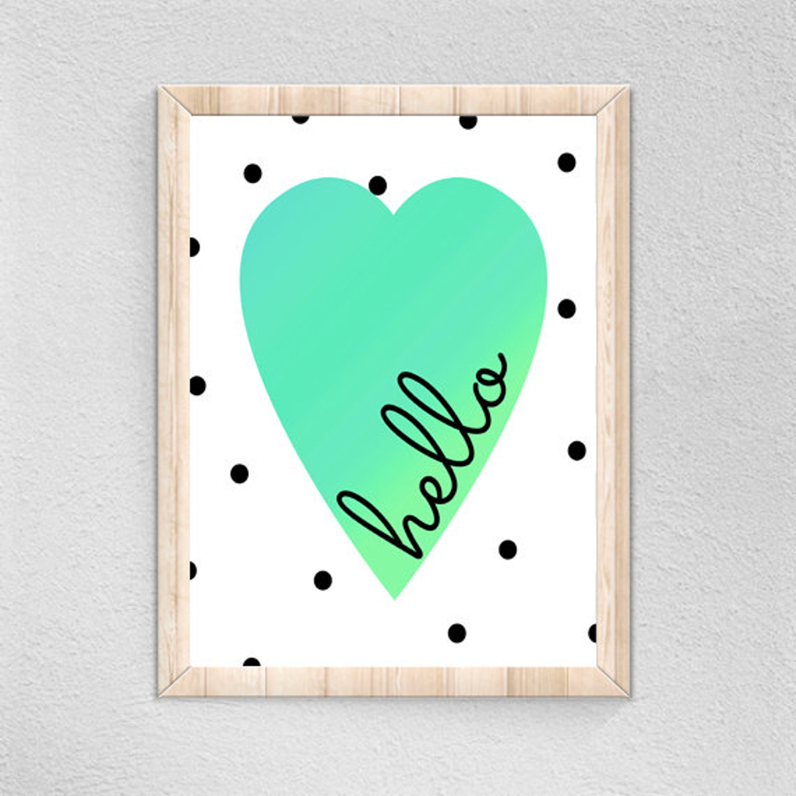 Hello Digital Print Wall Art Home Decor Digital Printable - Etsy